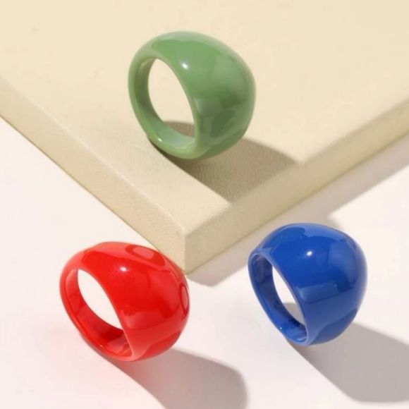Jewelry | Acrylic Ring 3 Piece Set | Poshmark